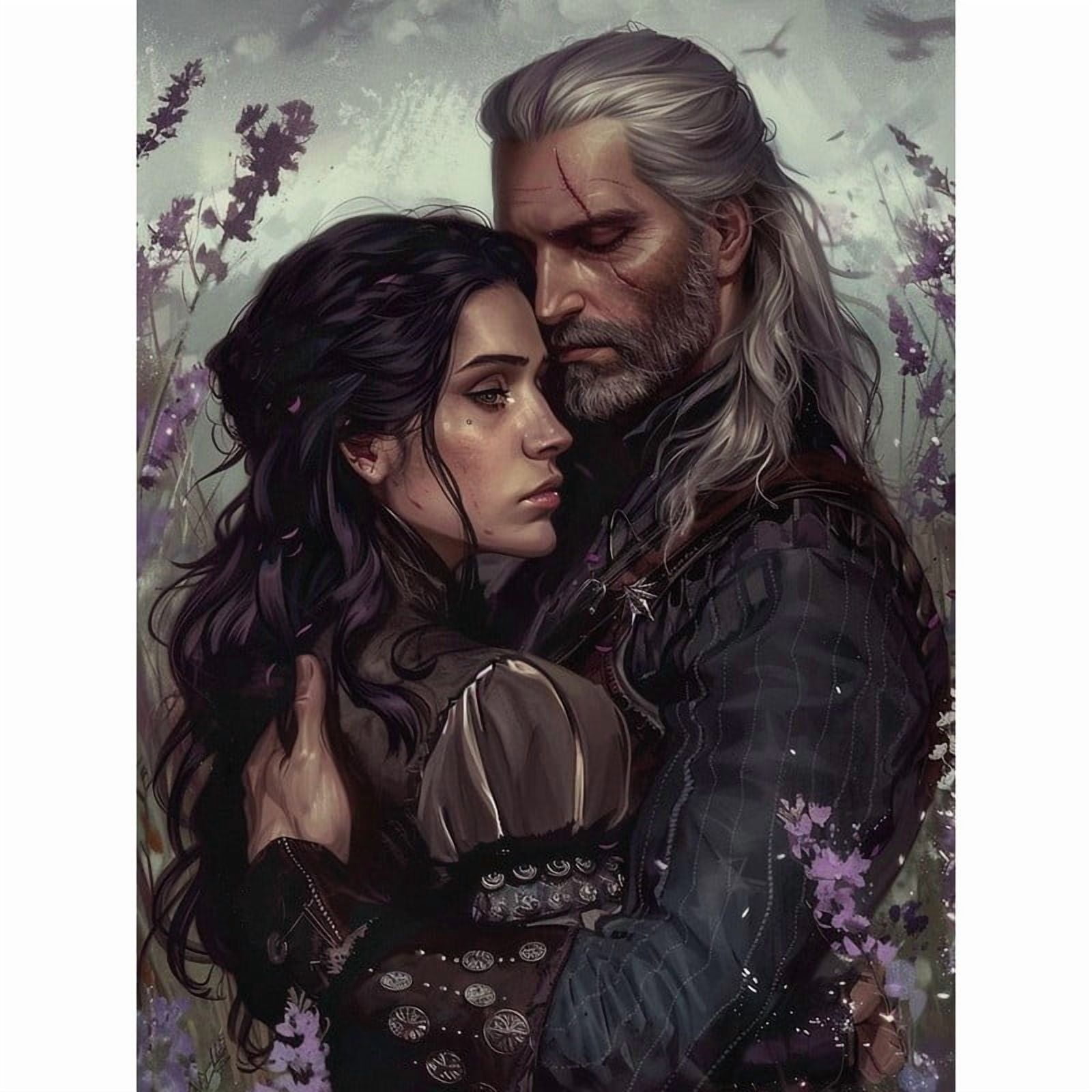 5D DIY The Witcher Diamond Painting Kit, Full Round Diamond Art, Mosaic ...