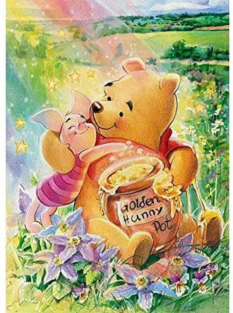 5D DIY Winnie the Pooh Diamond Painting by Number Kit for Adult, Full Drill Crystal Rhinestone ...