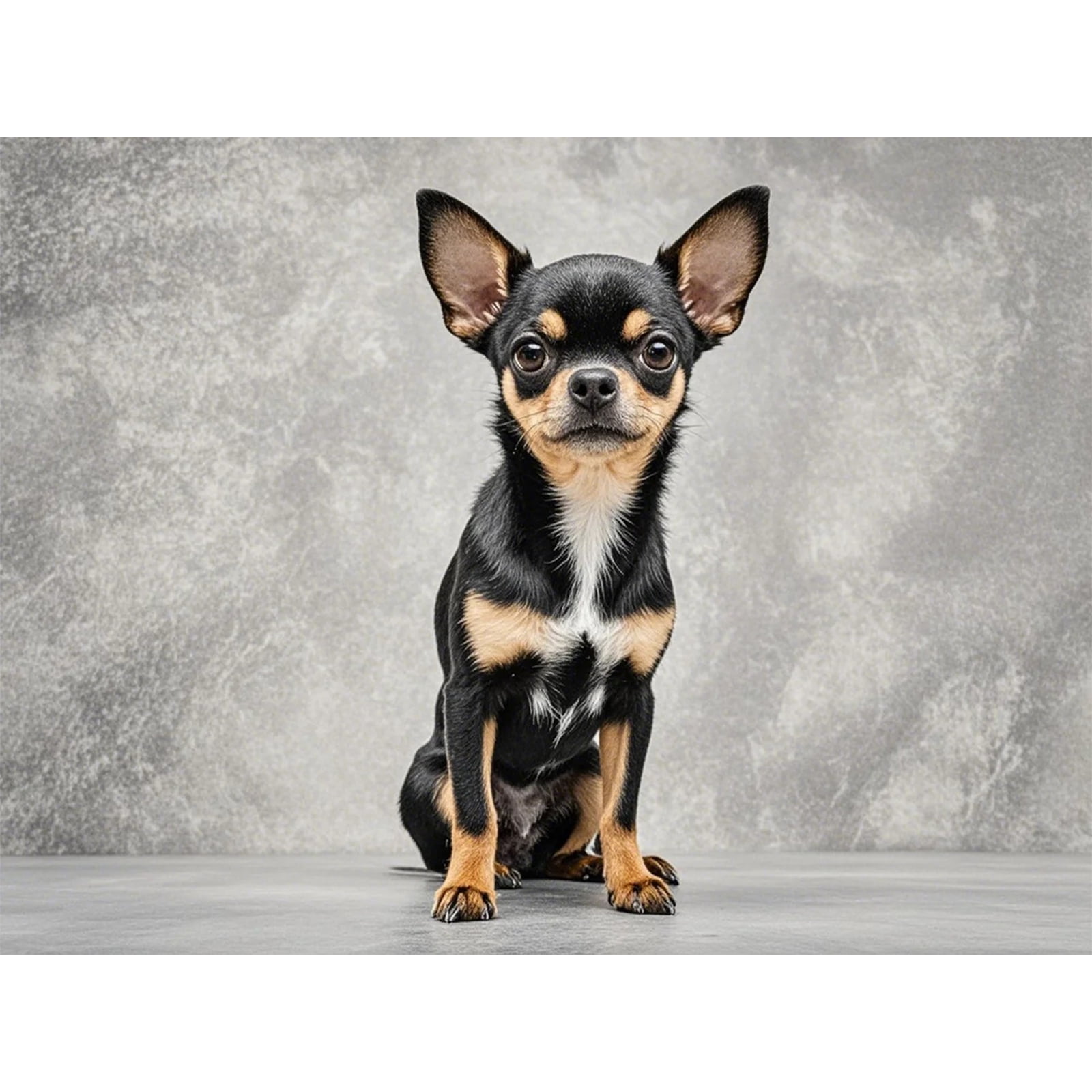5D Diamond Art Black Chihuahua Diamond Painting DIY Kits Full Round ...