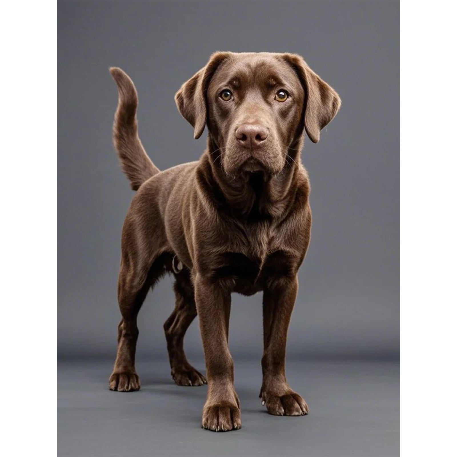 5D Diamond Art Chocolate Labrador Retriever Diamond Painting DIY Kits ...