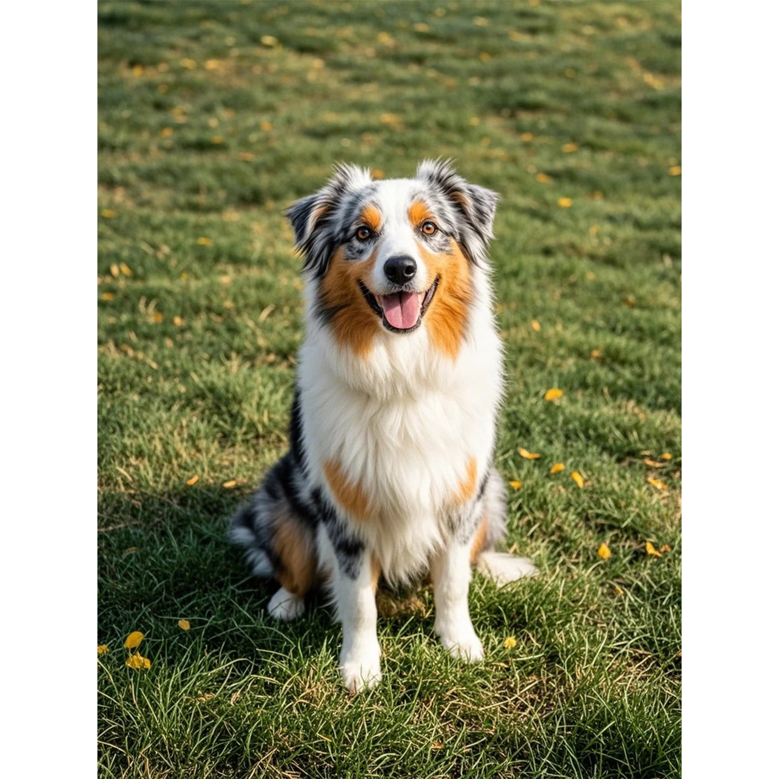 5D Diamond Art DIY Kits Australian Shepherd Diamond Painting Full Round ...