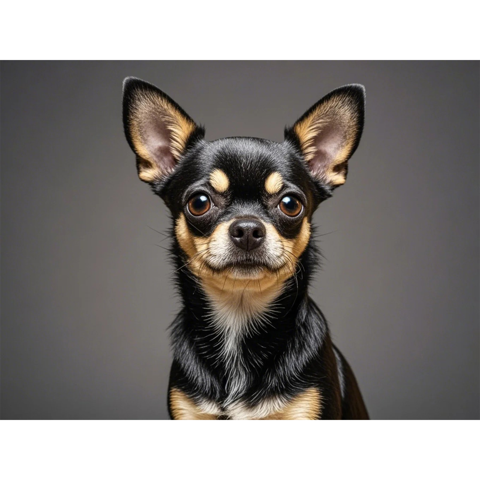 5D Diamond Art DIY Kits Black Chihuahua Diamond Painting Full Round ...