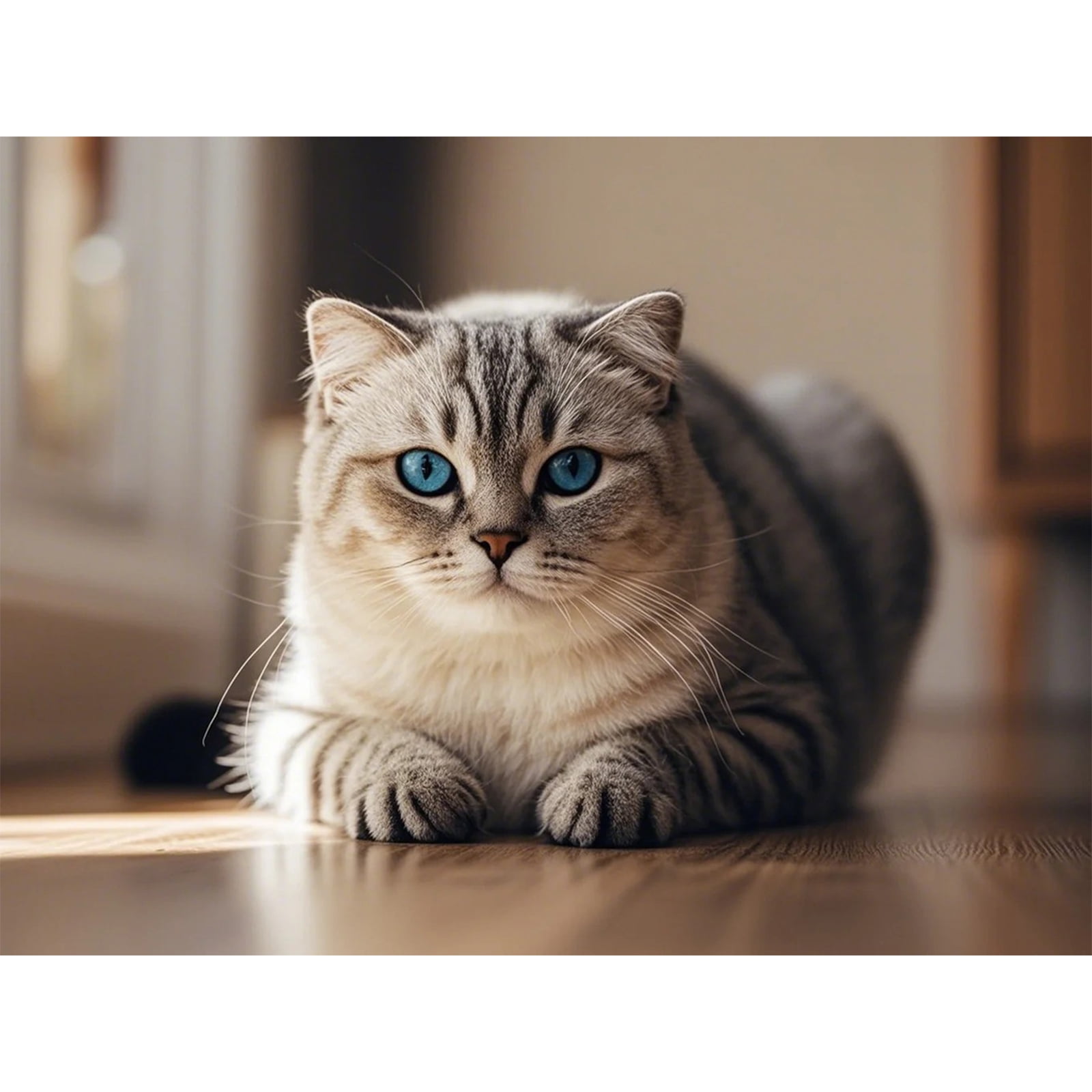 5D Diamond Art DIY Kits Brindle British Shorthair Cat Kitten Diamond ...