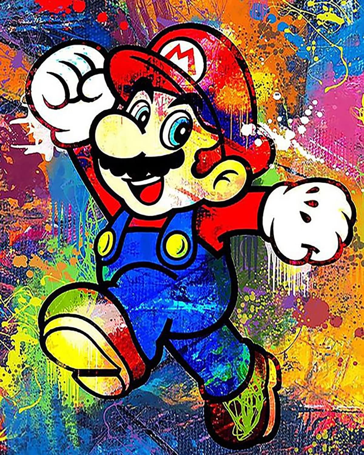 5D Diamond Art Kits Super Mario Diamond Art for Adults Cross Stitch Kit ...