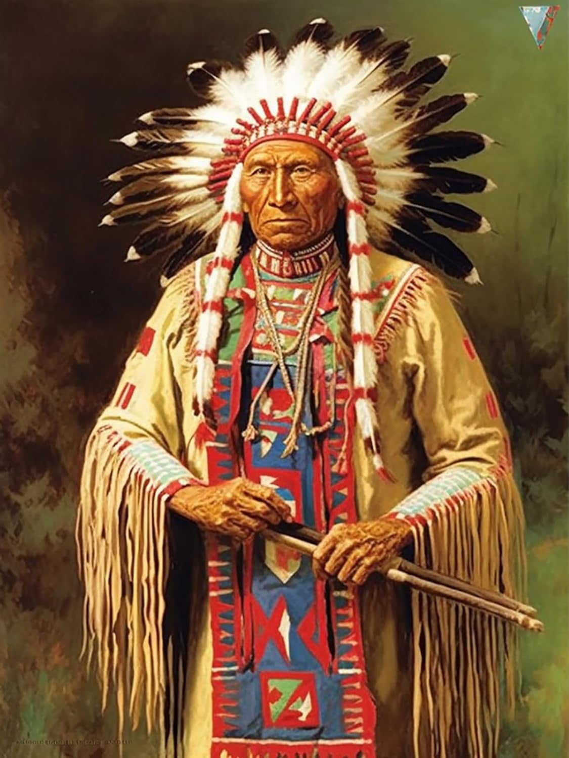 5D Diamond Art Painting Kits for Adult Indians Tribe by Number Kits ...