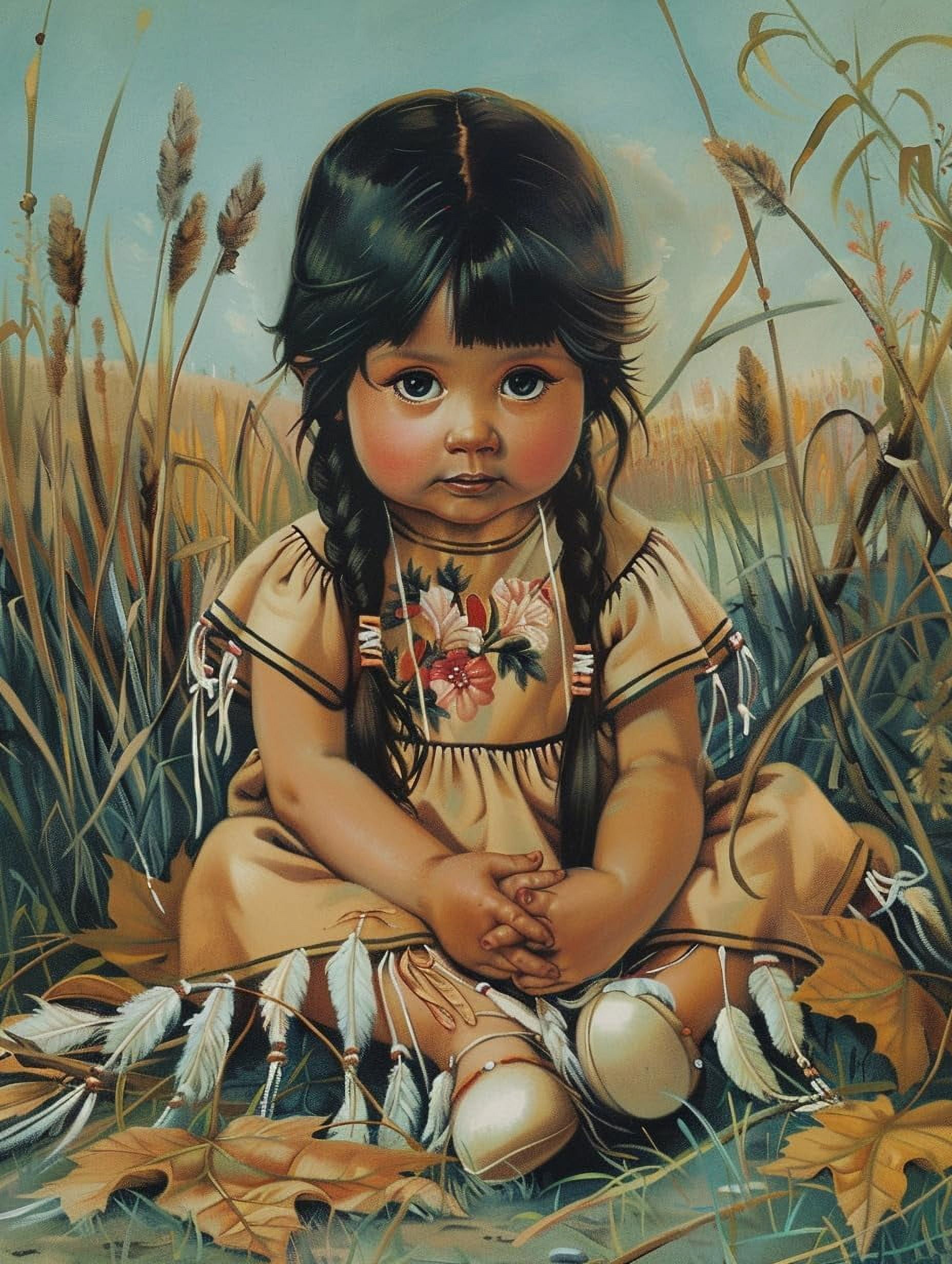 5D Diamond Art Painting Kits for Adults American Native Indian Little ...