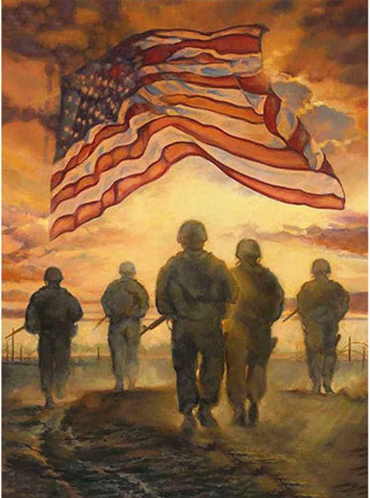 5D Diamond Painting American Army Paint with Diamonds Art Picture ...