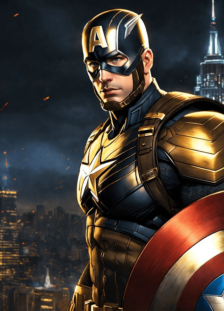 5D Diamond Painting Captain America Marvel Avengers Diamond Painting ...