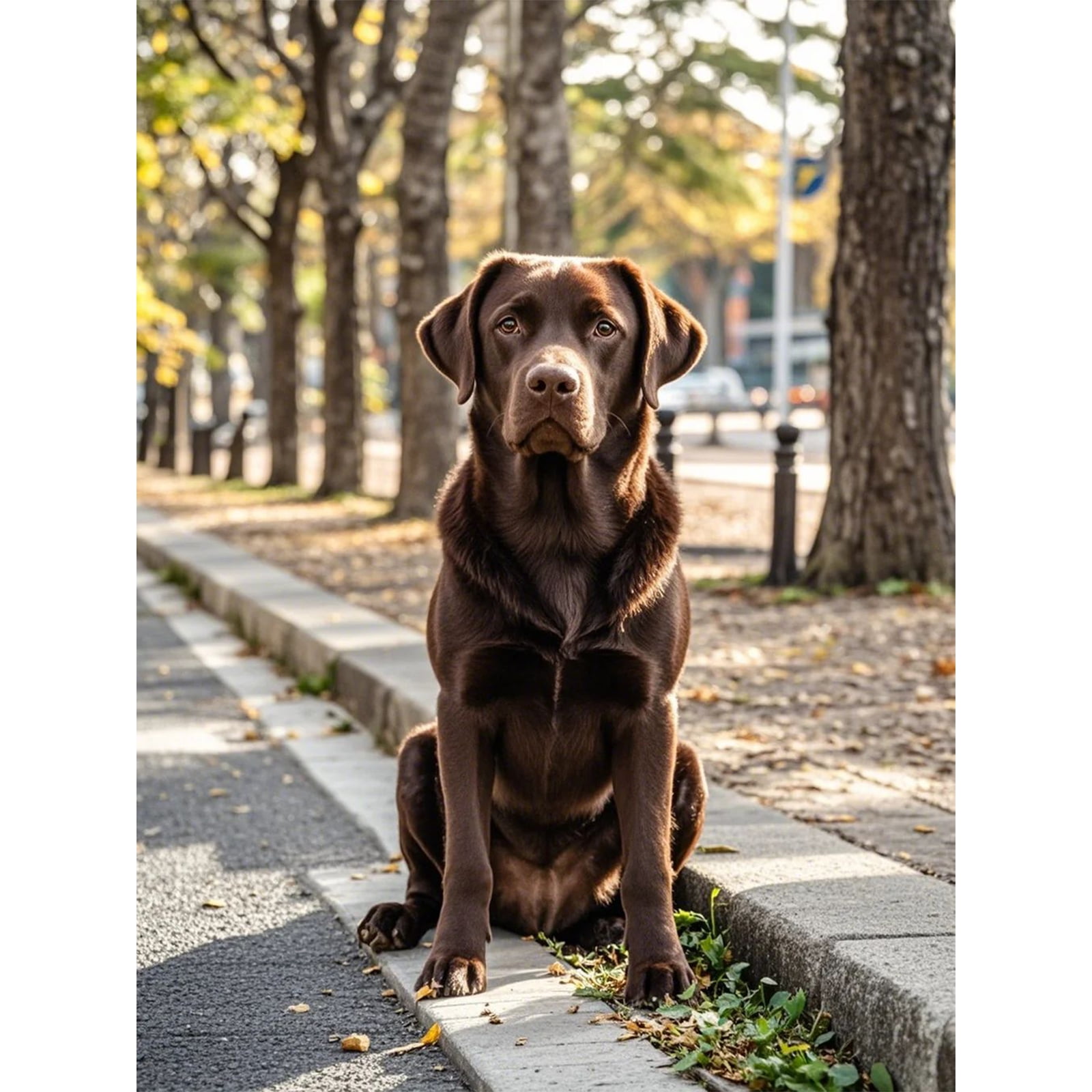 5D Diamond Painting Chocolate Labrador Retriever Diamond Art DIY Kits ...