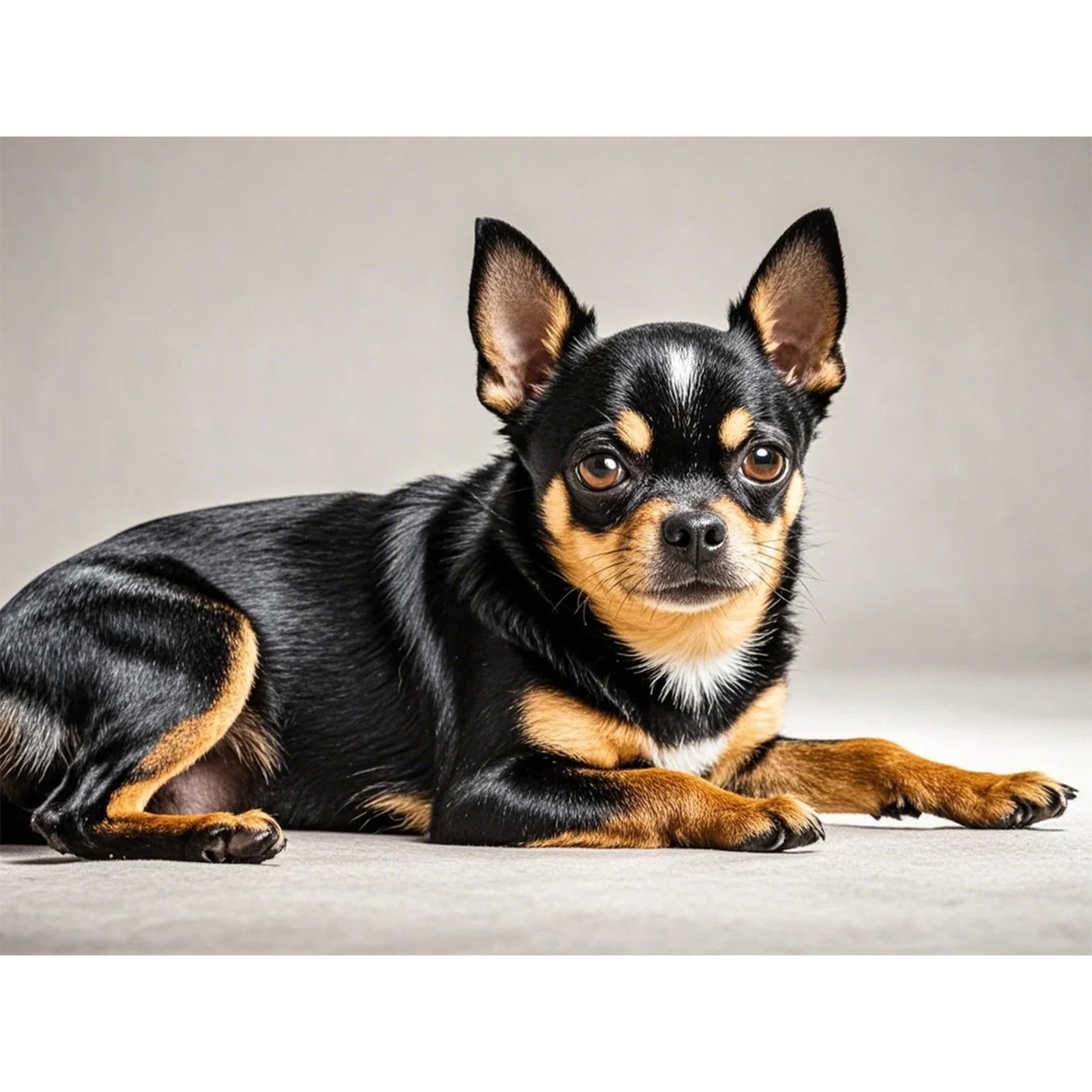 5D Diamond Painting DIY Kits Black Chihuahua Diamond Art Full Round ...