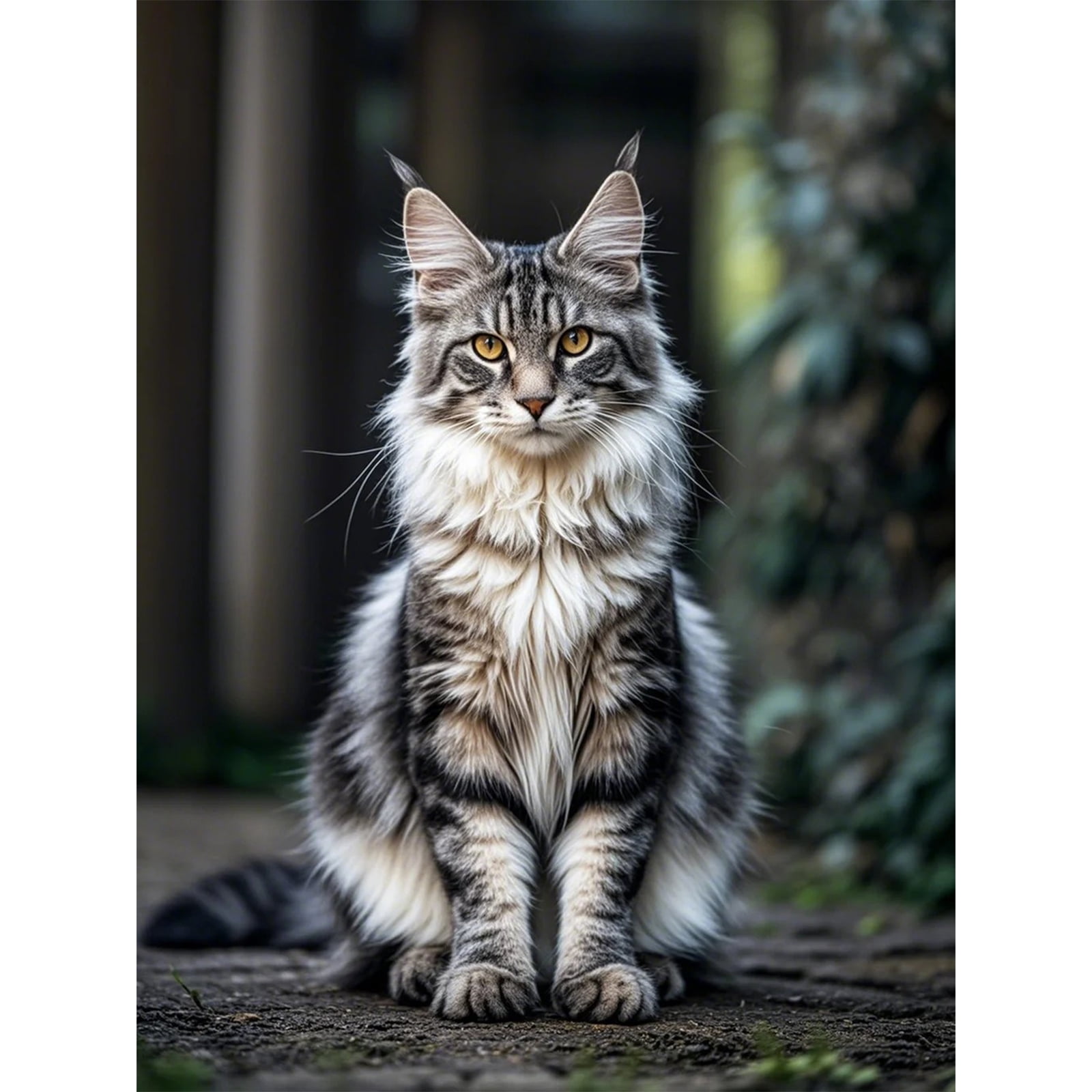 5D Diamond Painting DIY Kits Maine Coon Cat Kitten Diamond Art Full ...