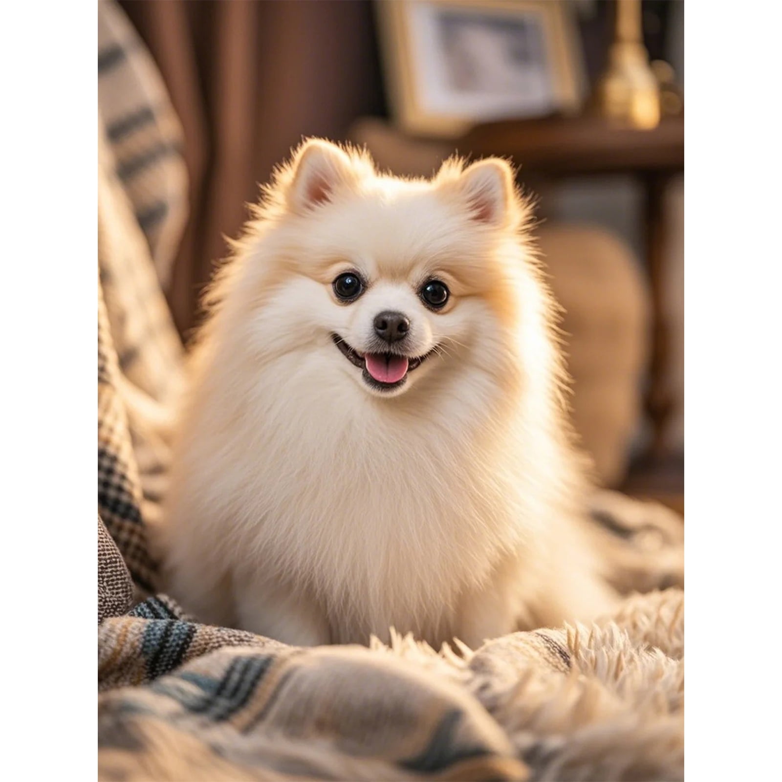 5D Diamond Painting DIY Kits Pomeranian Dog Diamond Art Full Round ...