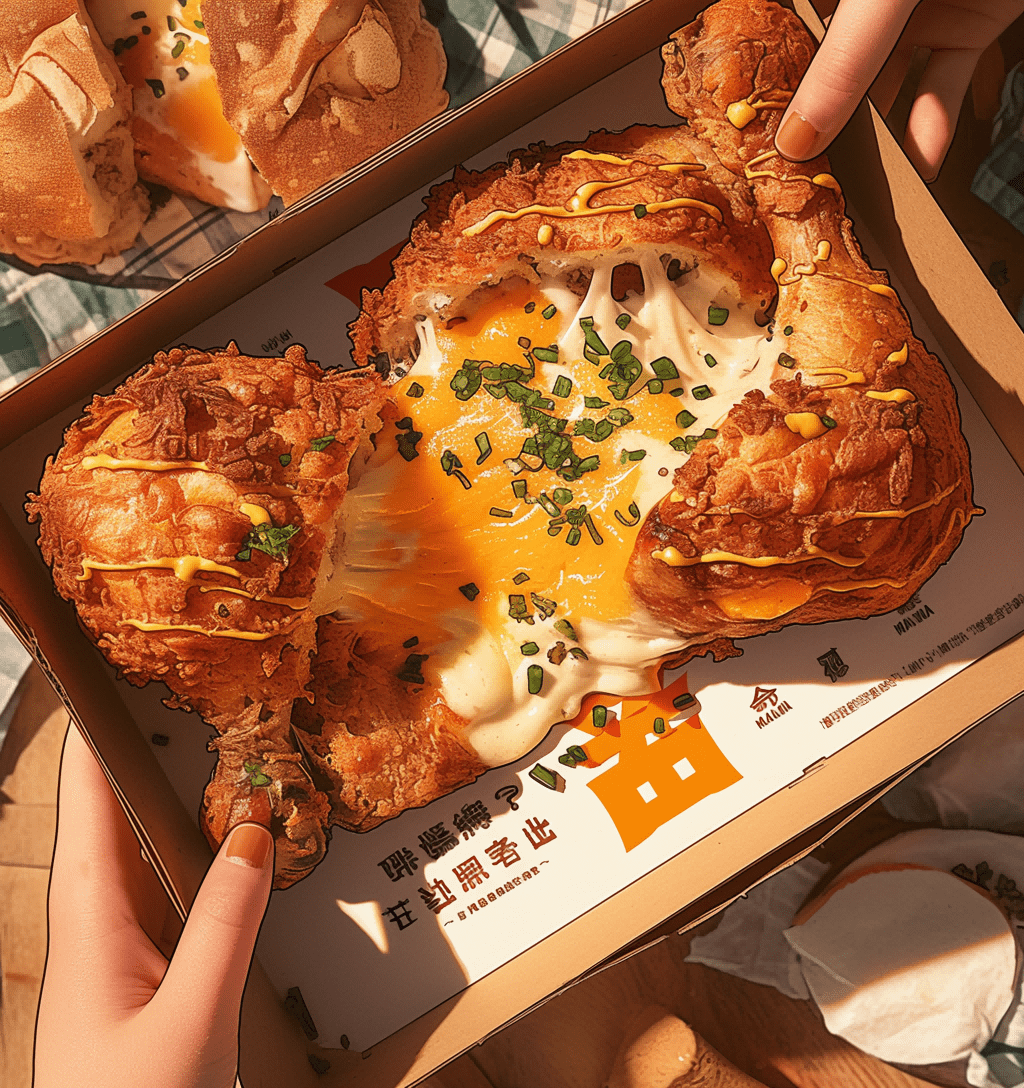 5D Diamond Painting Kit Extra Large Fried Chicken Sandwich Pattern Gift ...