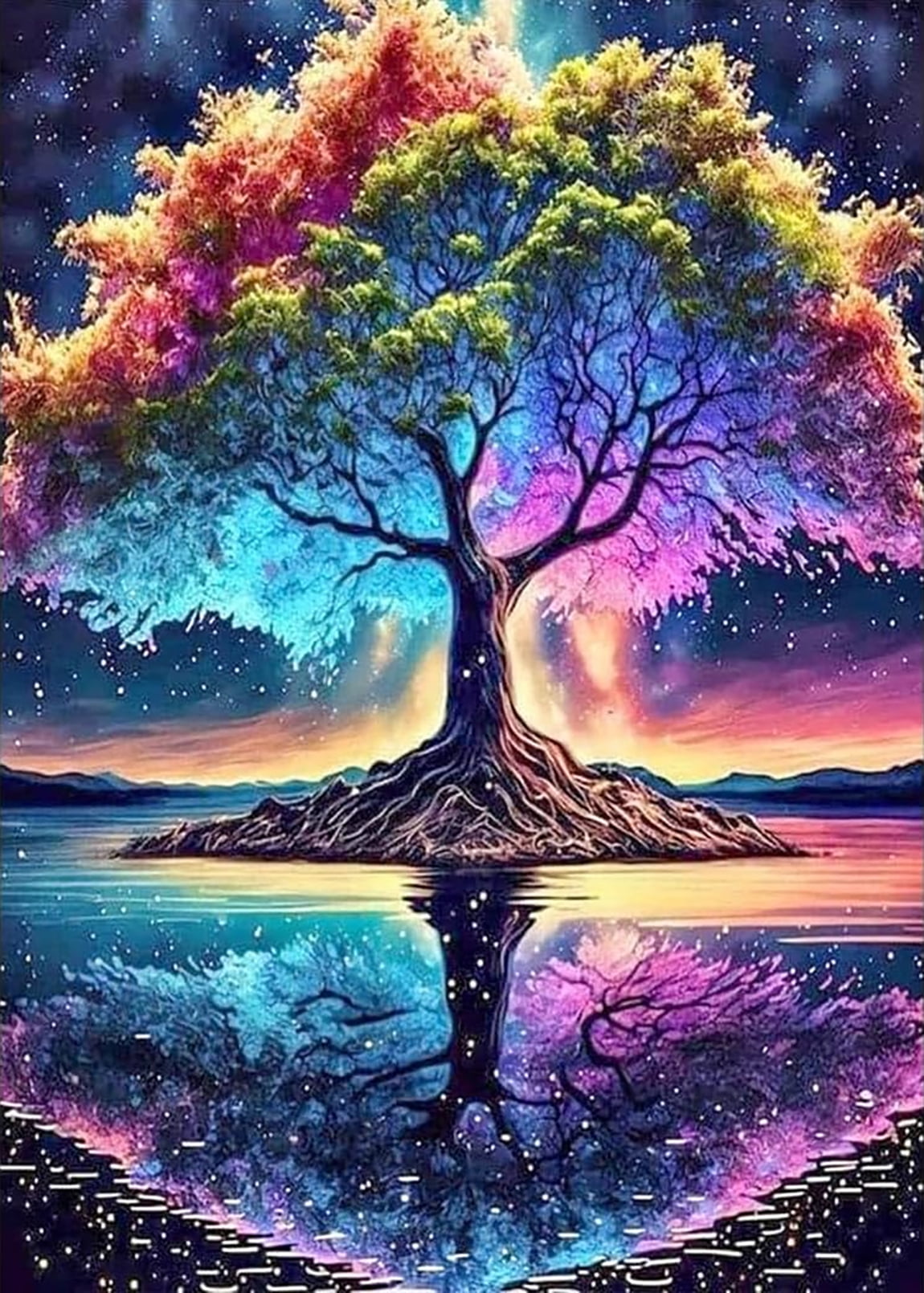 5D Diamond Painting Kits for Adults Beginners, Colorful Tree of Life ...