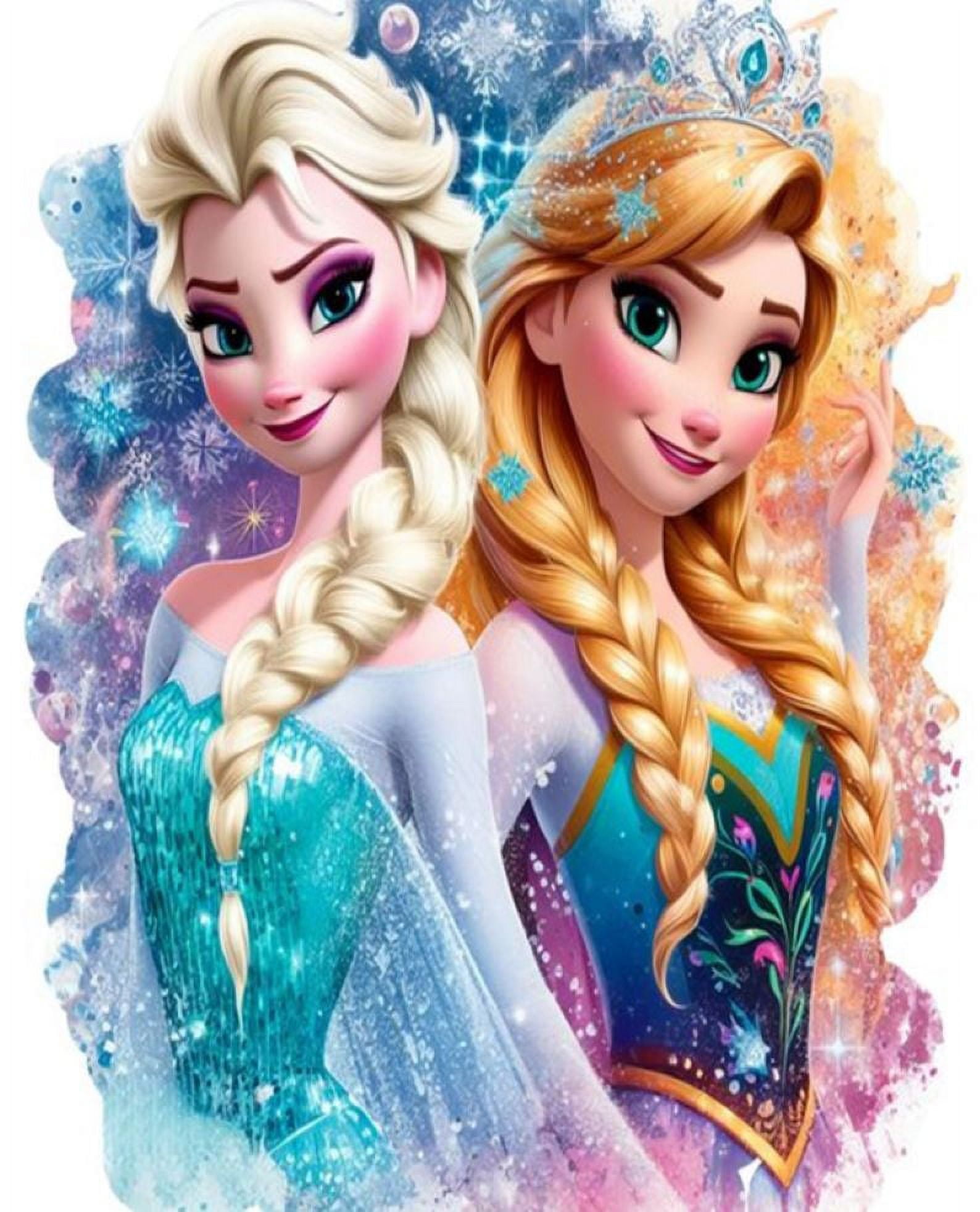 5D Diamond Painting Kits for Adults Diamond Arts Elsa And Anna Diamond ...