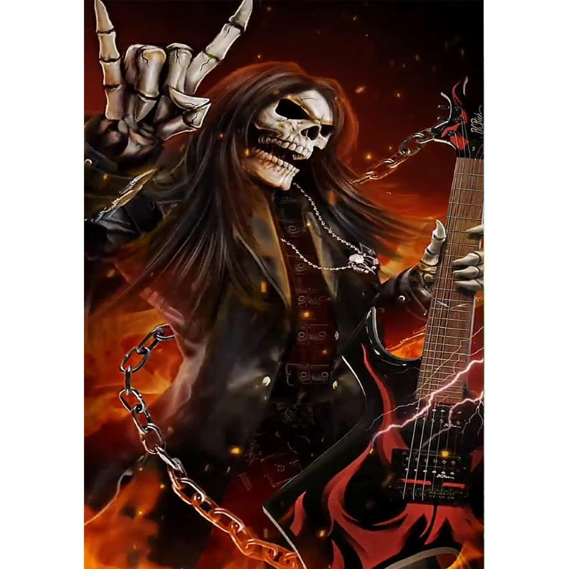 5D Diamond Painting Kits for Adults Ghost Rider DIY Rhinestone ...