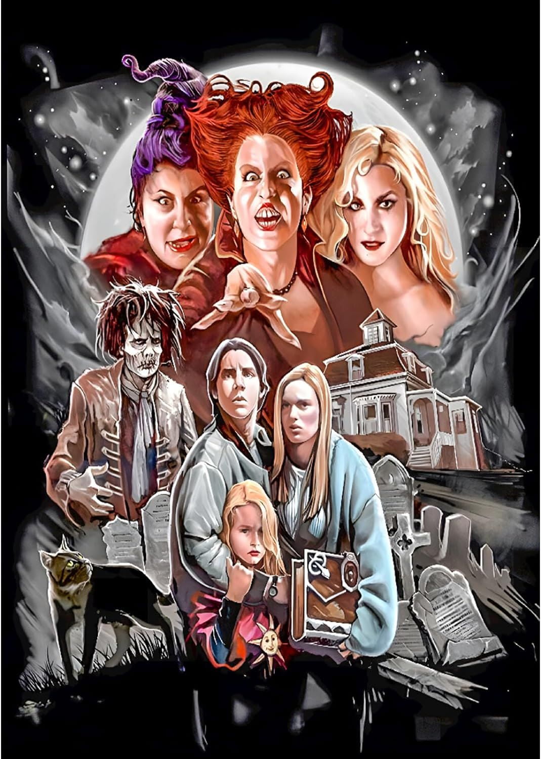 5D Diamond Painting Kits for Adults,Hocus Pocus Diamond Art with Full ...