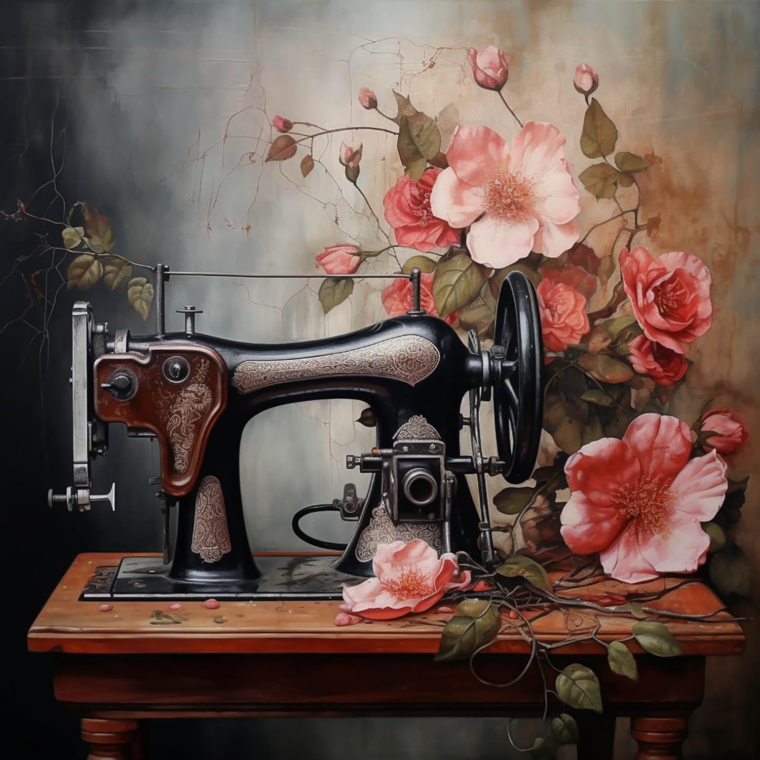 5D Diamond Painting Kits for Adults Sewing Machine, Full Drill Diamond ...