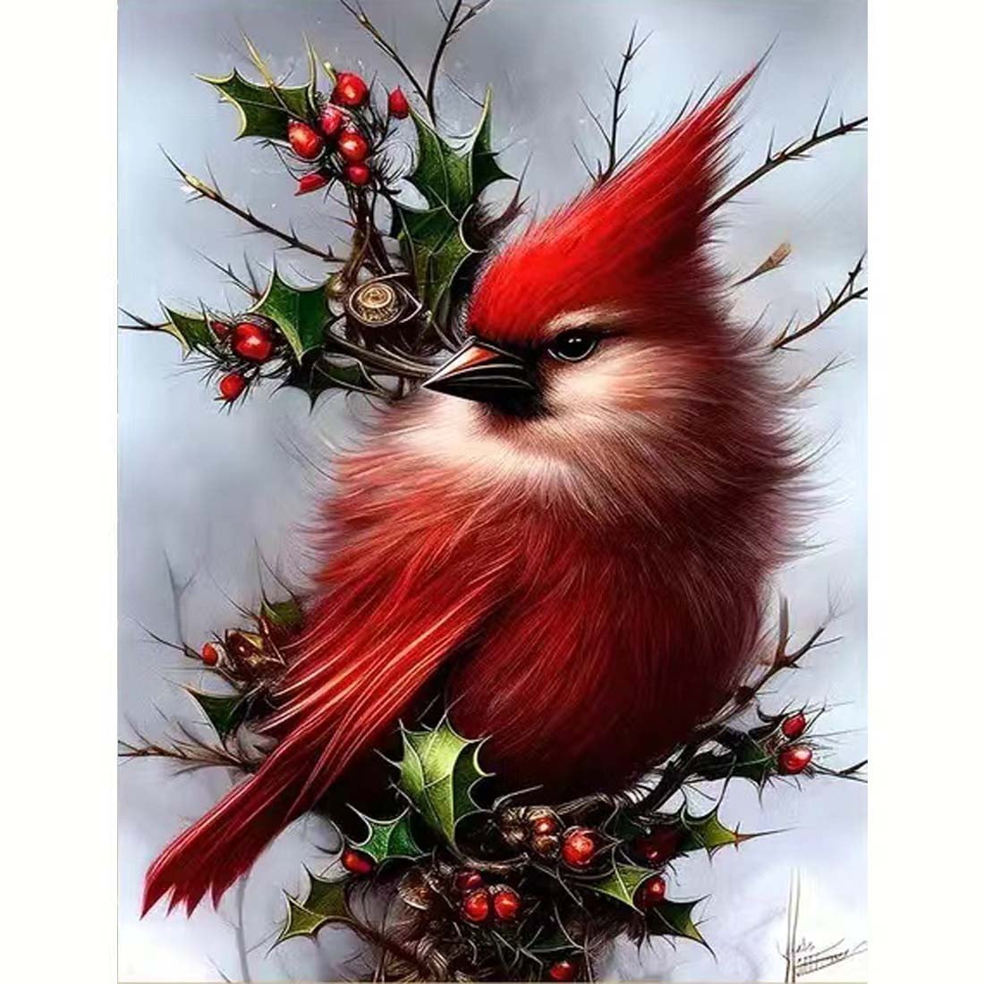 5D Diamond Painting Kits For Adults, DIY Diamond Art Kits Cardinal Bird ...