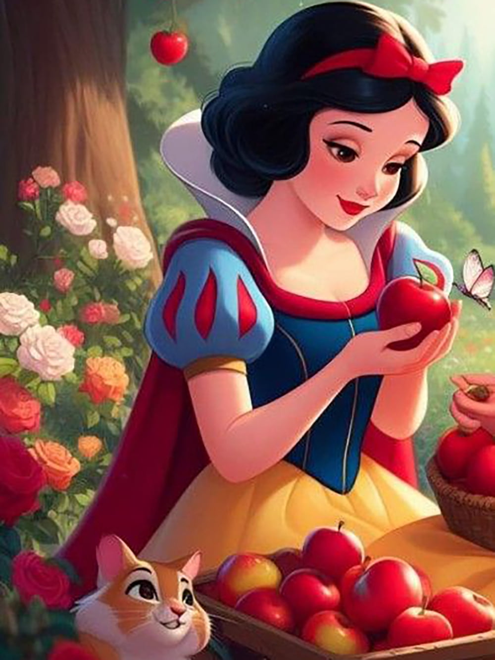 5D Diamond Painting Kits Snow White Diamond Art for Adults Cross Stitch ...