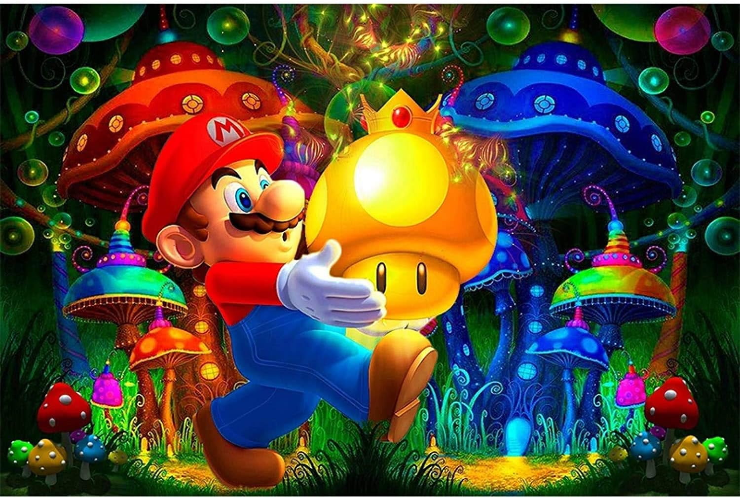 5D Diamond Painting Kits for Adults, Super Mario Diamond Art Paint with ...