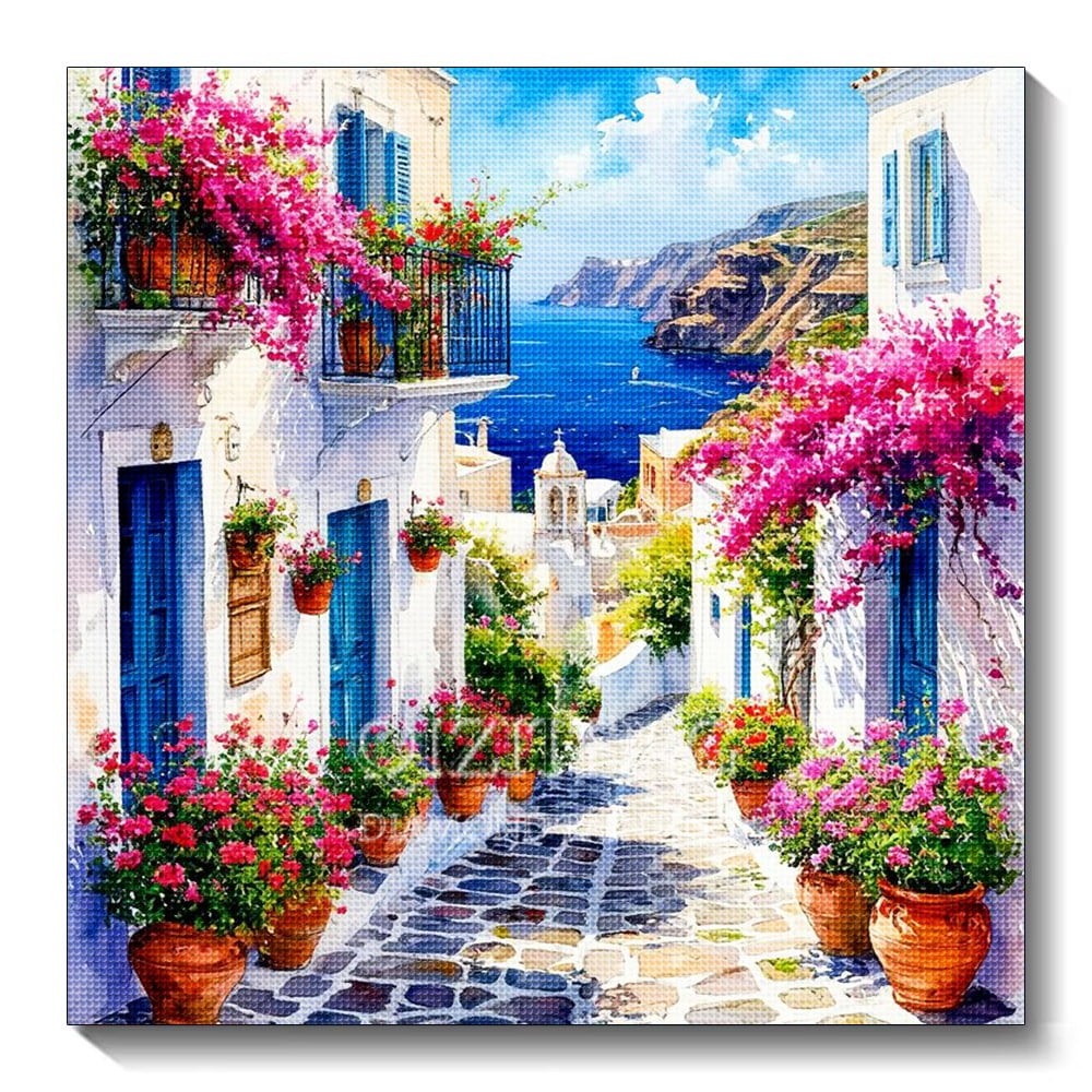 5D Diamond Painting Landscape City Kit Full Diamond Embroidery Scenery ...