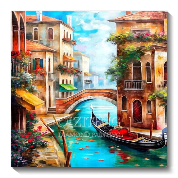 5D Diamond Painting Landscape City Kit Full Diamond Embroidery Scenery ...