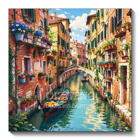 5D Diamond Painting Landscape City Kit Full Diamond Embroidery Scenery ...