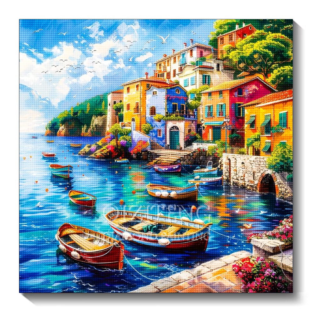 5D Diamond Painting Landscape City Kit Full Diamond Embroidery Scenery ...