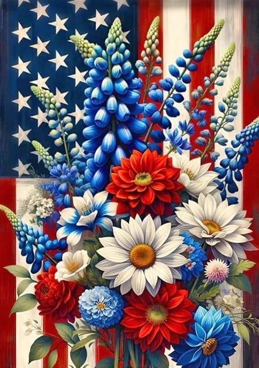 5D Diamond Painting Set for Adult Beginners, Patriotic Independence Day ...