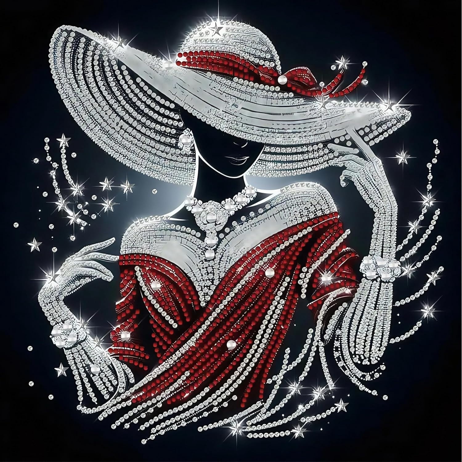 5D Diamond Painting Set (for Adults), Elegant Ladies Special Shape ...