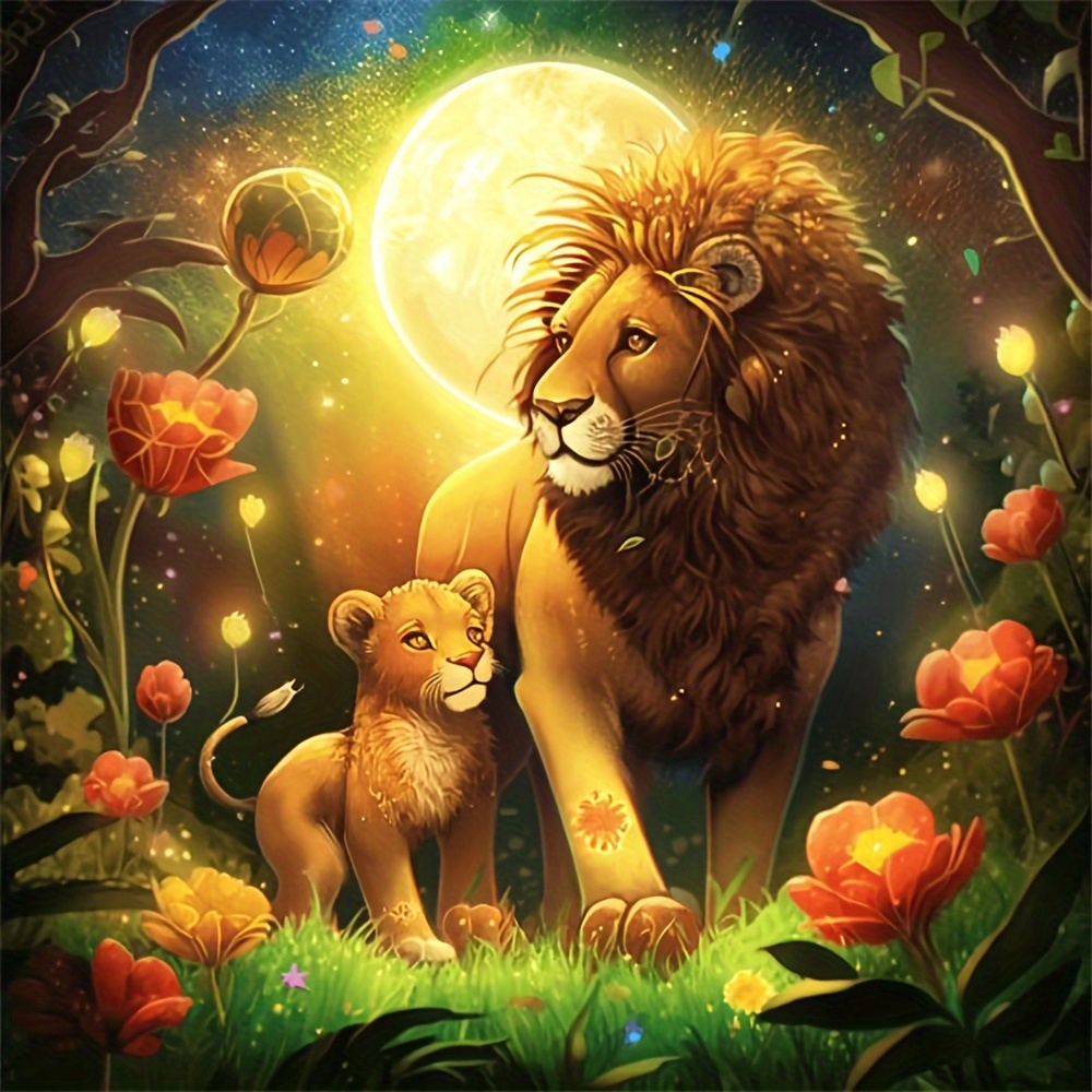5D Diamond Painting The Lion King Simba Disney DIY 5D Diamond Painting ...