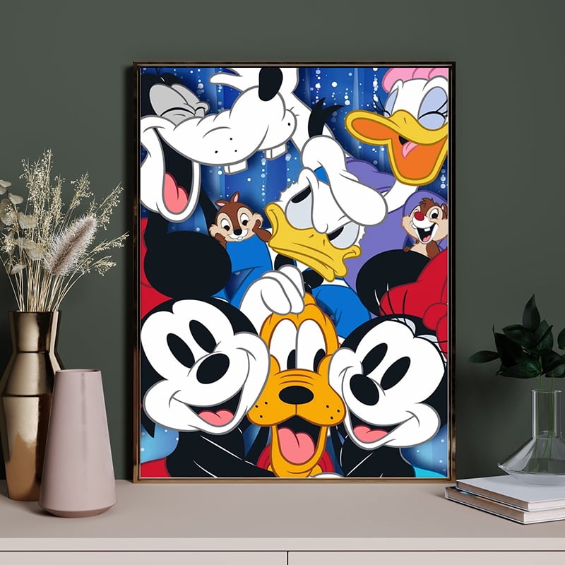 5D Diy Diamond Painting Kit Mickey Minnie Bruto Goofy Duck Daisy ...