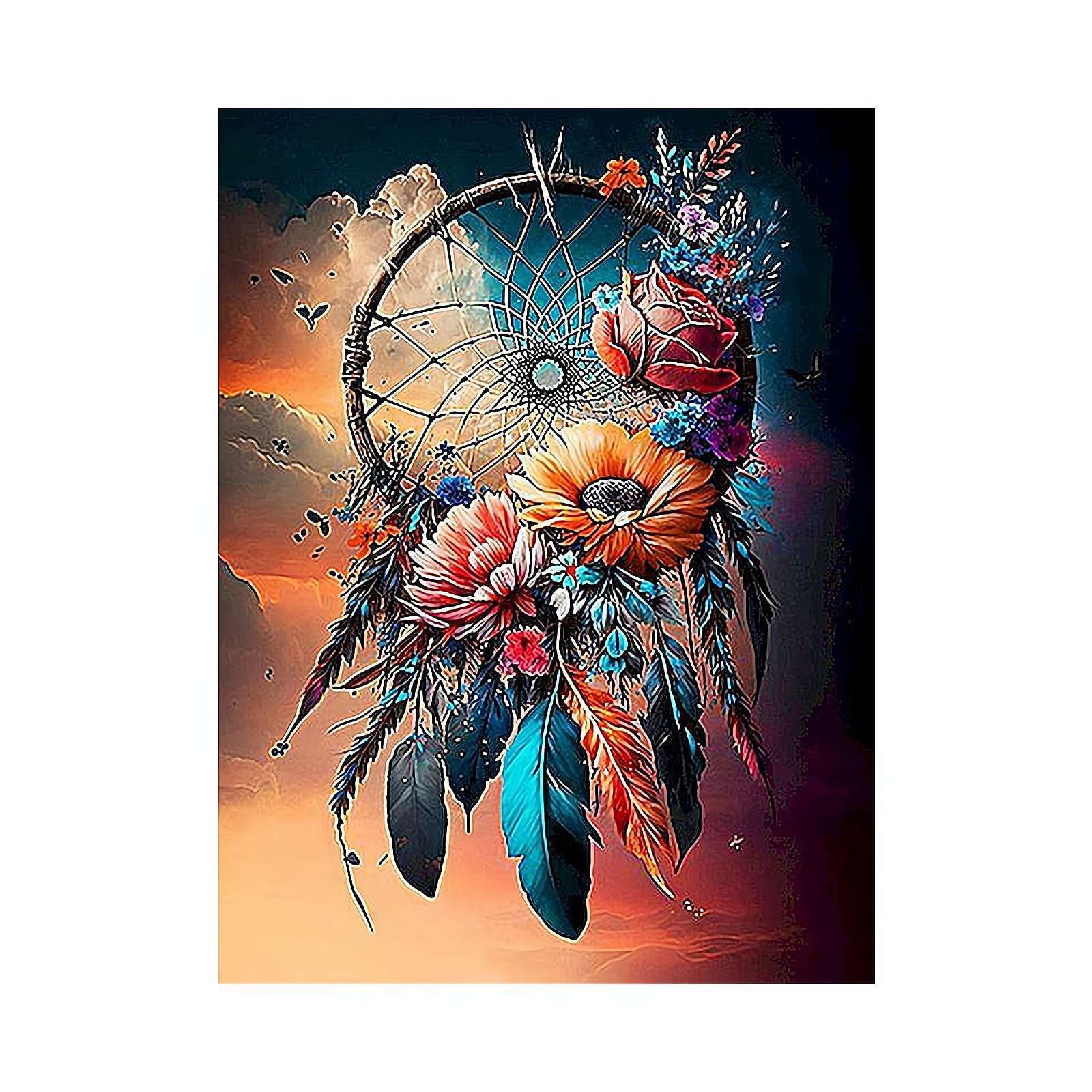 5D Dream Catcher Diamond art Painting Kits for Adults Beginners, DIY ...