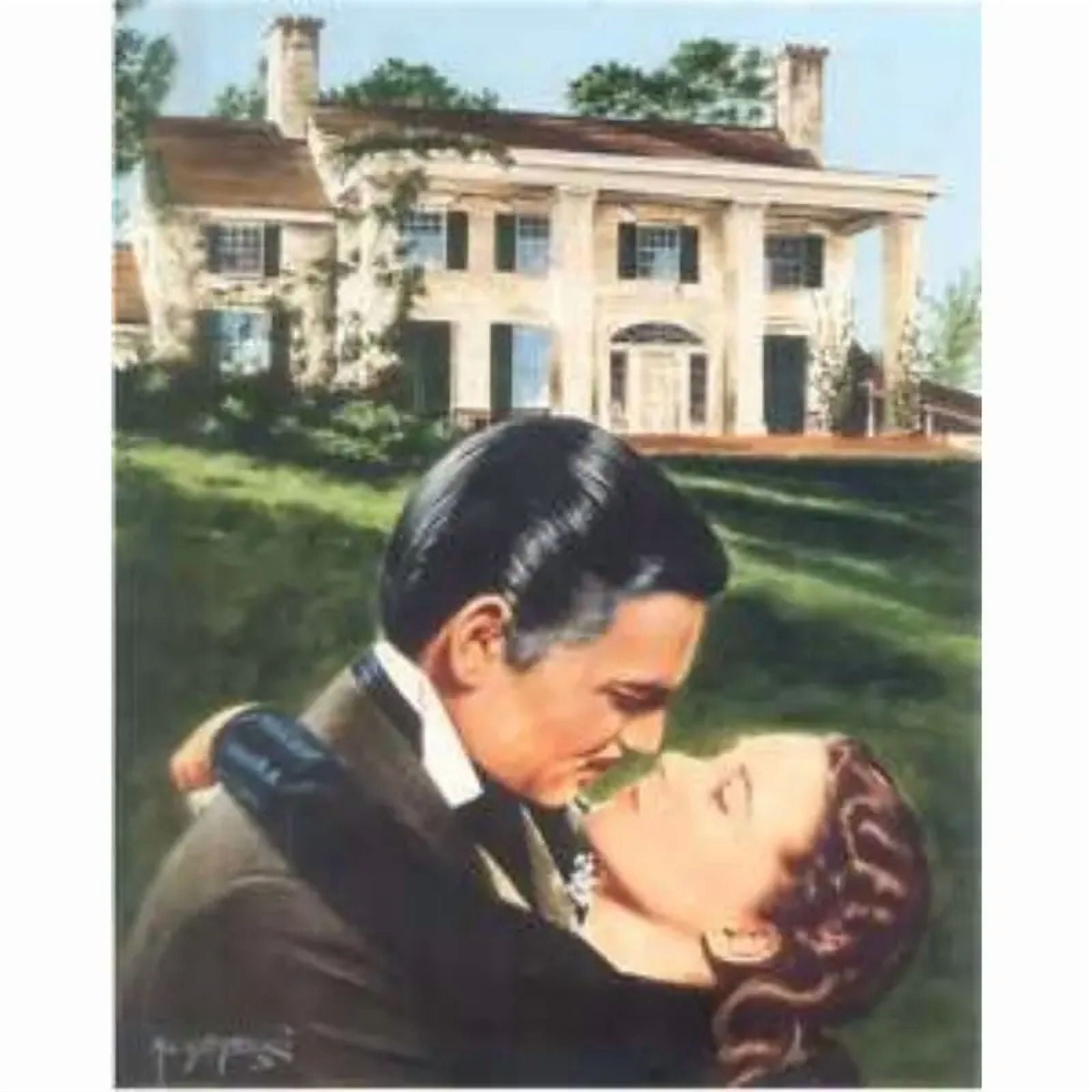 5D Embroidery Gone with the Wind couple Diamond Art Painting - Full ...