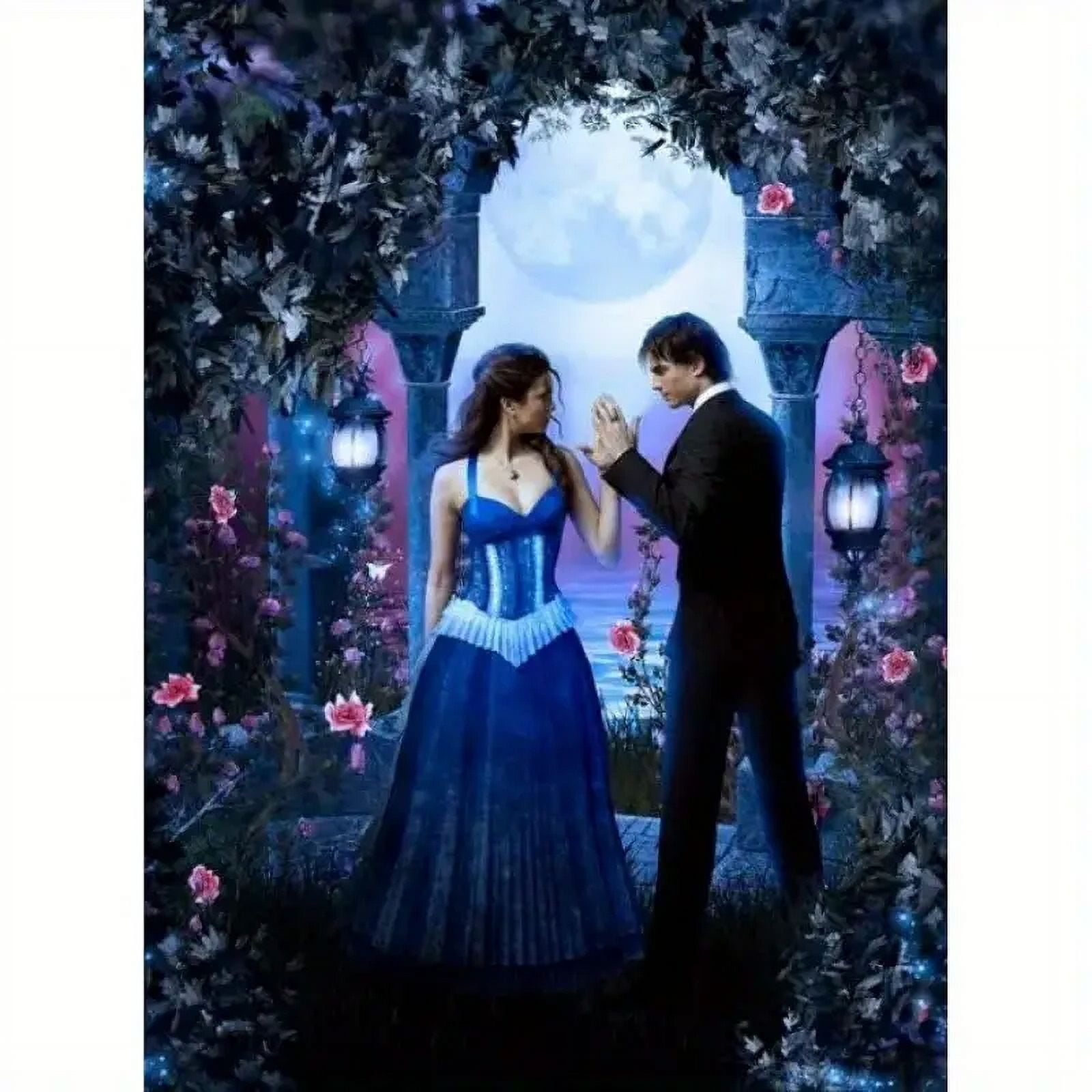 5D Embroidery The Vampire Diaries Couples Diamond Art Painting - Full ...