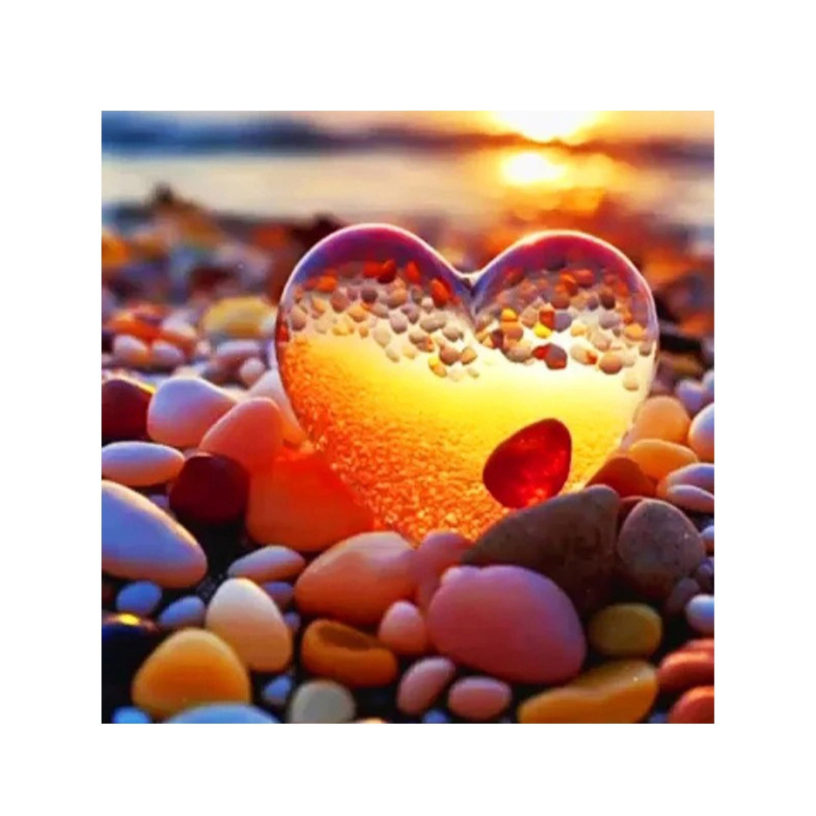 5D Full Drill Beach Diamond Painting Kit Rhinestone Art Craft for ...