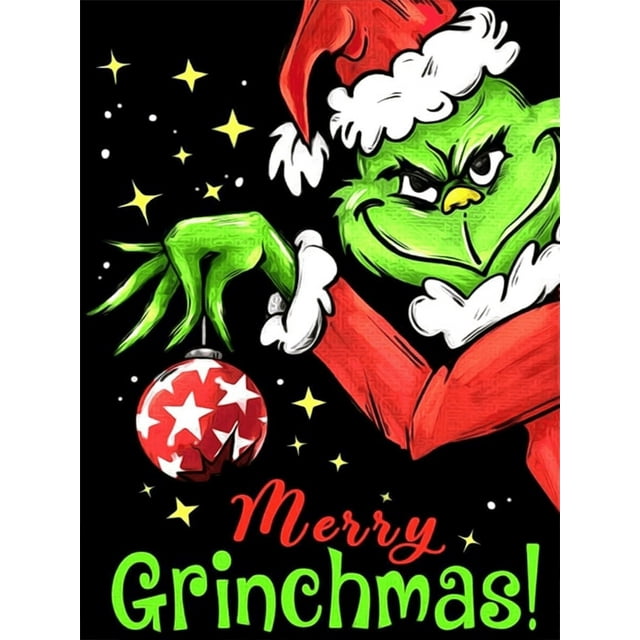 5D Grinch Diamond Painting Kits, Full Drill DIY Christmas Stitch Craft ...