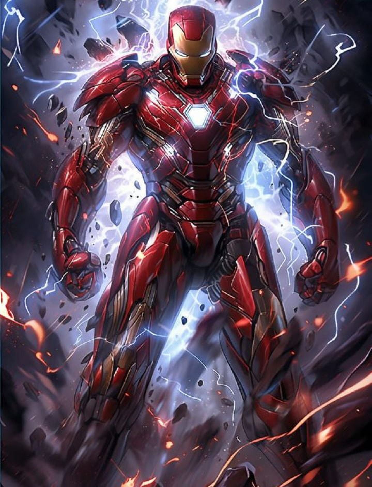 5D Iron Man Diamond Painting by Numbers Kits 16"X12" DIY Paintings ...