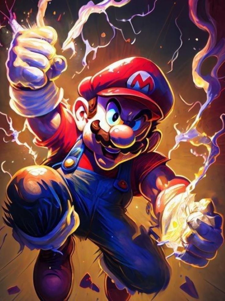 5D Mario Diamond Painting Kits for Adult Super Mario Bros Diamond Art ...