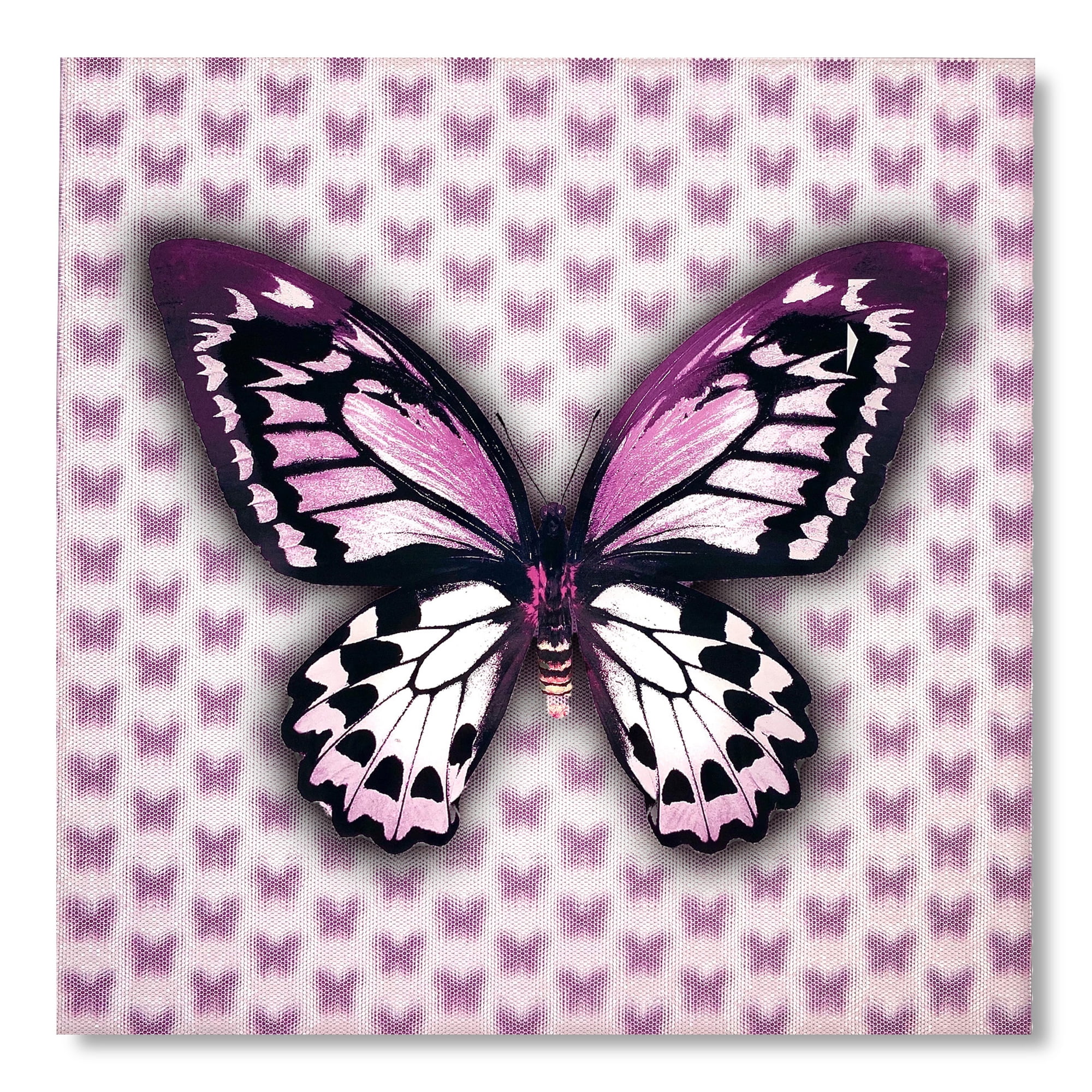 5D Multi-Dimensional Custom Made Purple Butterfly Wall Art Print on ...