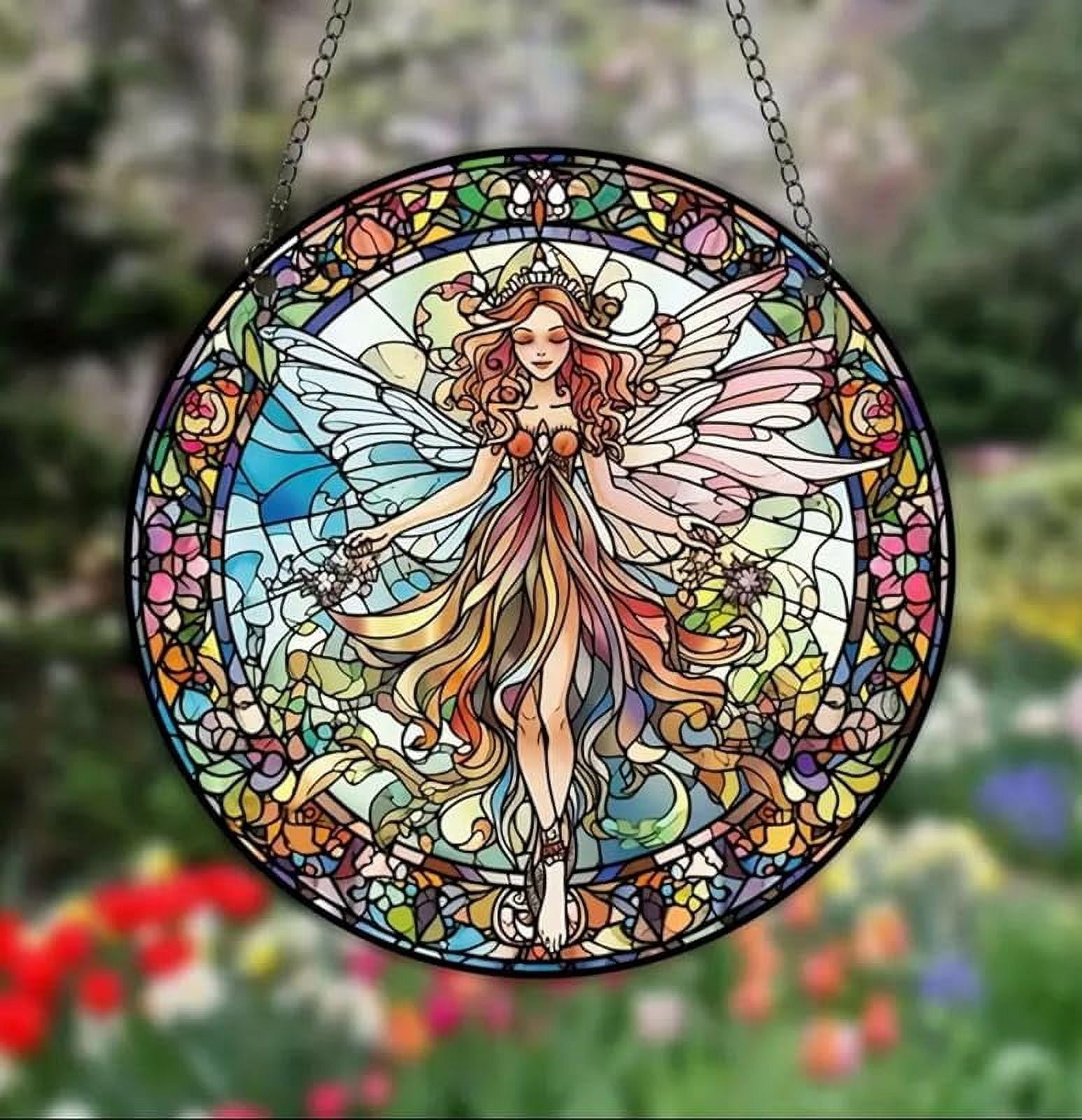 5D Stained Glass Suncatcher for Home Wall,Porch Decor, Room Deco, 5.9in ...
