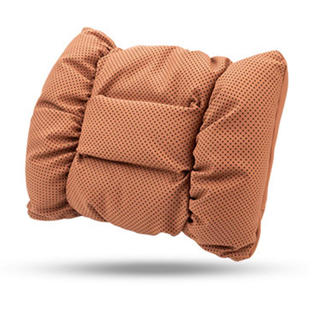 5D Upgrade Car Headrest & Lumbar Support, Nappa Leather Neck Pillow ...