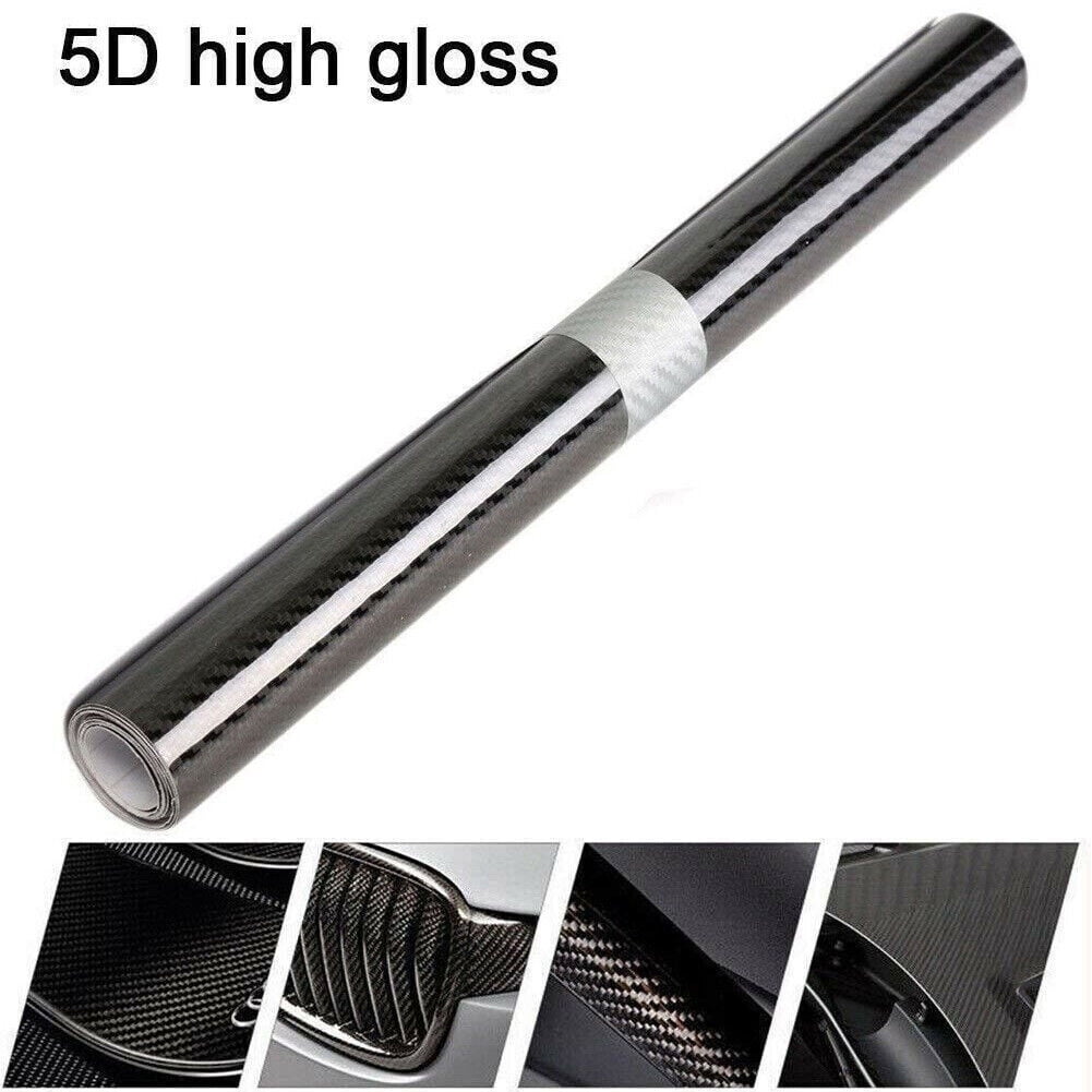 5D Waterproof Carbon Fiber Vinyl Car Wrap Sheet Roll Film Sticker Decal ...