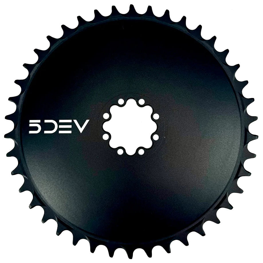 5Dev Aluminum Aero Chainring, 8-Bolt Sram, 52T, Black NLS - Walmart.com