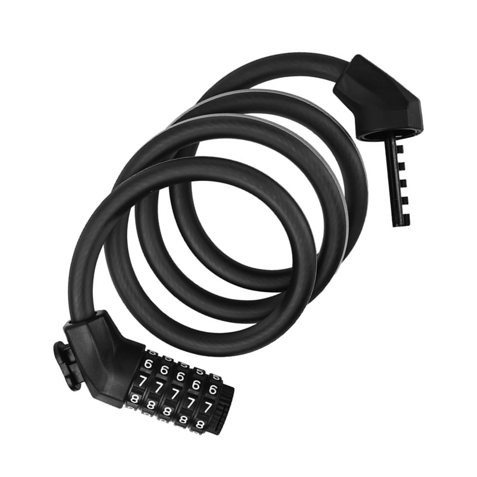 5Digit Resettable Combination Coiling Cable Lock Waterproof Anti Theft ...