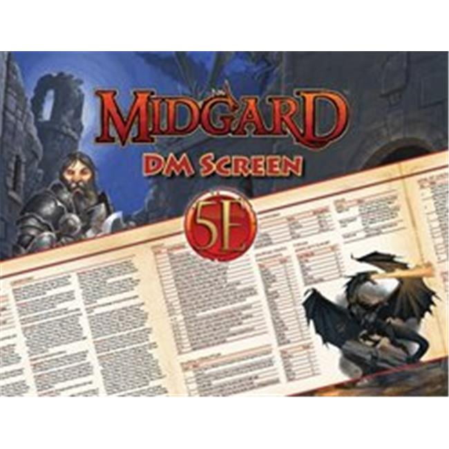 5E Midgard GM Screen - Walmart.com