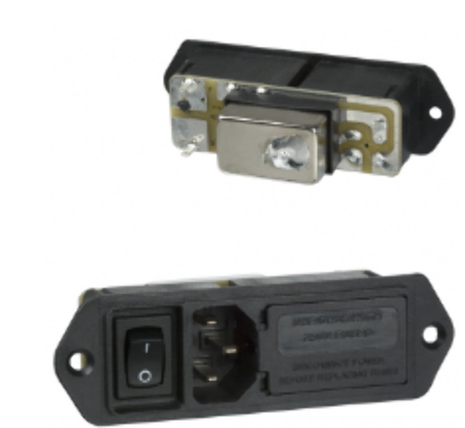 5EFM1S Power Entry Connector Receptacle, Male Blades - Module IEC 320 ...