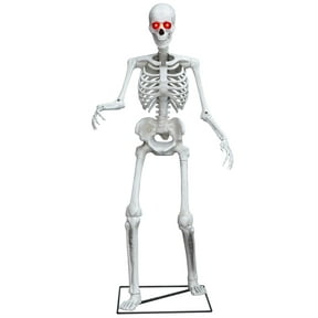8 Feet Giant Animated Skeleton for Halloween Display & Party Decor ...