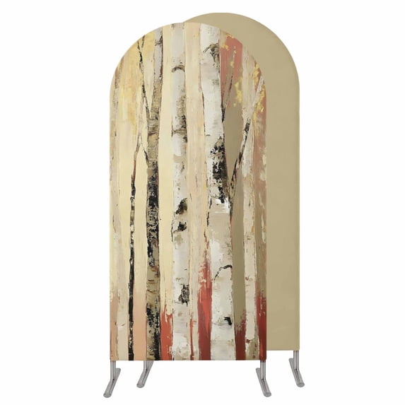 5FT Arch Backdrop Covers, Autumn Branch Trees Wedding Arch Cover ...